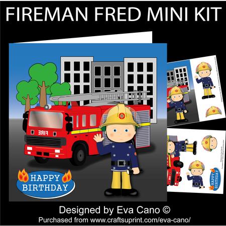 Fireman Fred Mini Kit - CUP472057_750 | Craftsuprint