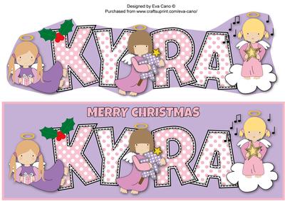 Christmas Angels Kyra Large Dl - CUP486252_750 | Craftsuprint