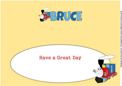 Terry the Train Bruce Large Dl Insert - CUP518030_750 | Craftsuprint