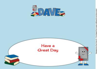 Books Vs Tablet Dave 60th Large Dl Insert - CUP529702_750 | Craftsuprint