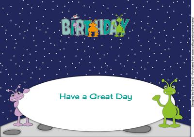 Aliens Birthday Large Dl Insert - CUP535761_750 | Craftsuprint