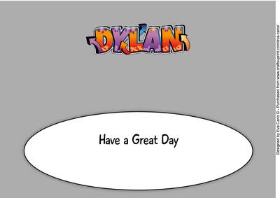 Graffiti Dylan Large Dl Insert - CUP536155_750 | Craftsuprint