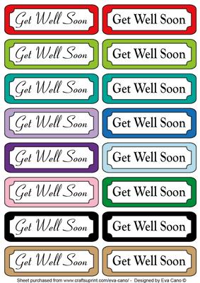 Get Well Soon Tags - CUP543239_750 | Craftsuprint