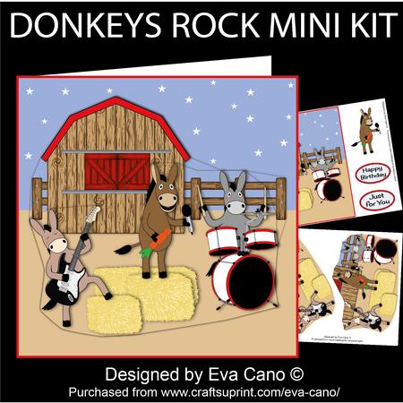 Donkeys Rock Mini Kit - CUP557711_750 | Craftsuprint