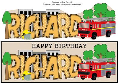 Fire Engine Richard Large Dl - CUP558161_750 | Craftsuprint