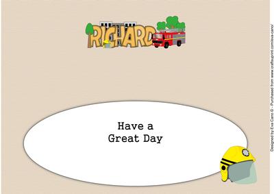 Fire Engine Richard Large Dl Insert - CUP558162_750 | Craftsuprint