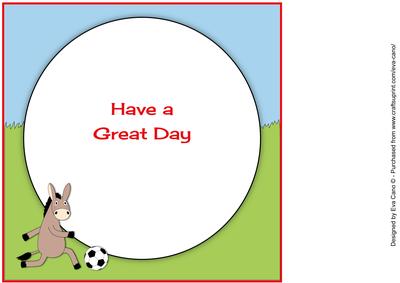 Donkeys Playing Football Mini Kit Insert - CUP561002_750 | Craftsuprint