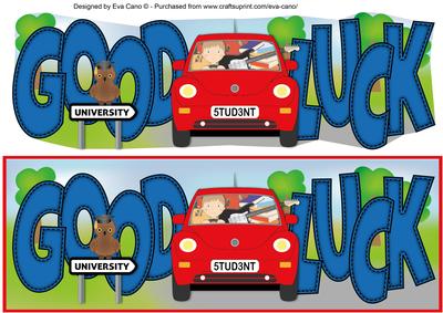 Good Luck at University Large Dl 2 - CUP566553_750 | Craftsuprint