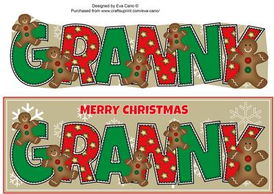 Gingerbread Men Granny Large Dl - CUP570716_750 | Craftsuprint