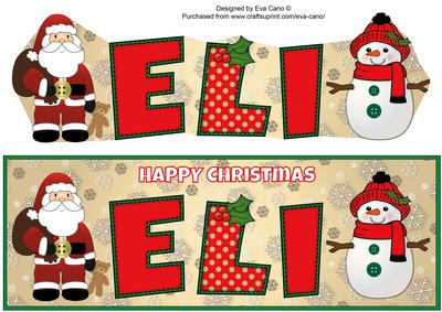 Santa & Snowman Eli Large Dl - CUP576584_750 | Craftsuprint