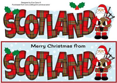 Merry Christmas from Scotland Large Dl - CUP577147_750 | Craftsuprint