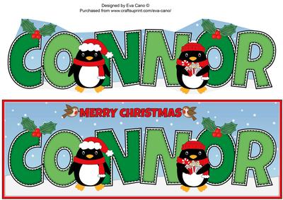 Christmas Penguins Connor Large Dl - CUP580256_750 | Craftsuprint