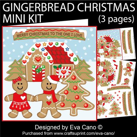 Gingerbread Christmas Mini Kit - CUP582884_750 | Craftsuprint