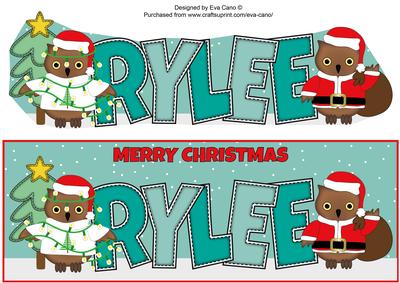 Christmas Owls Rylee Large Dl - CUP585126_750 | Craftsuprint