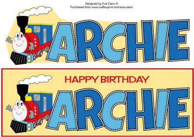 Terry the Train Archie Large Dl - CUP593469_750 | Craftsuprint