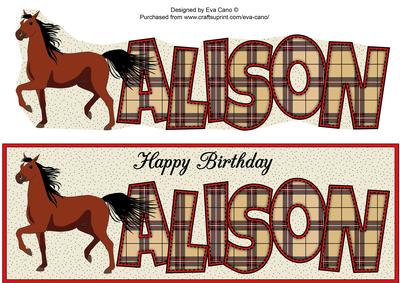 Horse Alison Large Dl - CUP593789_750 | Craftsuprint