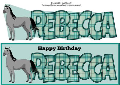 Horse Rebecca Large Dl - CUP616999_750 | Craftsuprint