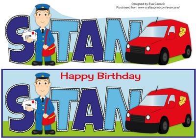 Postman Paul Stan Large Dl - CUP639592_750 | Craftsuprint