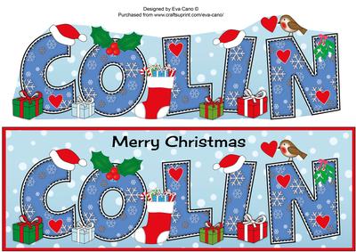 Christmas Names Colin Large Dl - CUP655687_750 | Craftsuprint