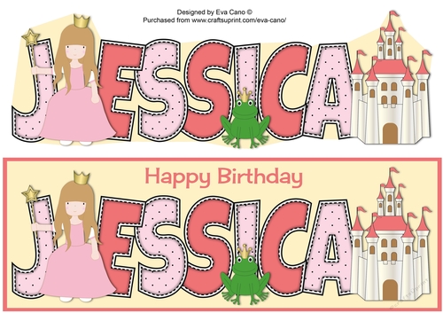 Little Princess JESSICA large dl - CUP749420_750 | Craftsuprint