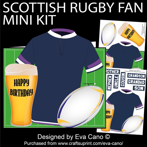 Scottish Rugby Fan mini kit - CUP893538_750 | Craftsuprint