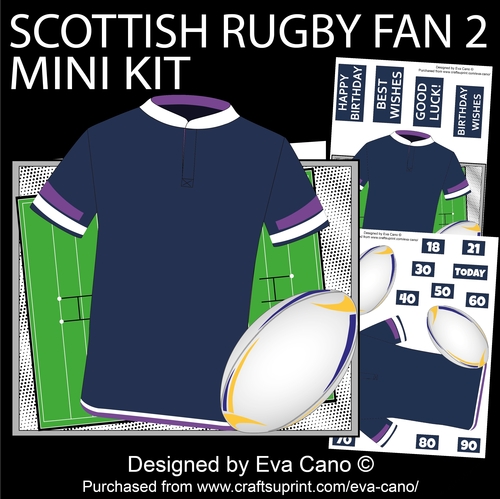 Scottish Rugby Fan 2 mini kit - CUP893542_750 | Craftsuprint