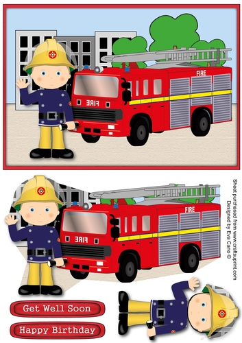 Fireman Fred - CUP896811_750 | Craftsuprint