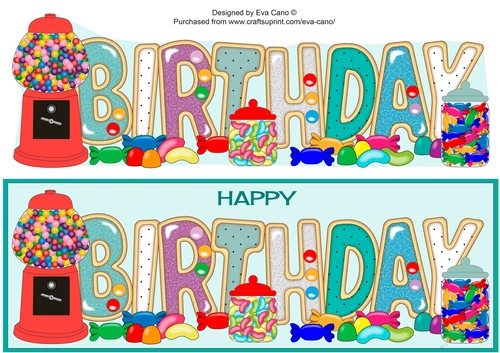 Sweets BIRTHDAY large dl - CUP920448_750 | Craftsuprint