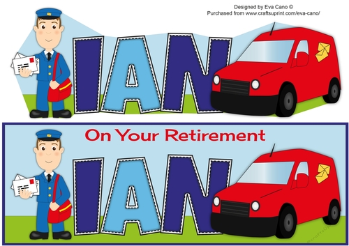 Postman Paul IAN large dl - CUP922857_750 | Craftsuprint