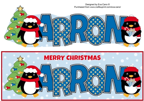 Eddie the Penguin ARRON large dl - CUP933612_750 | Craftsuprint