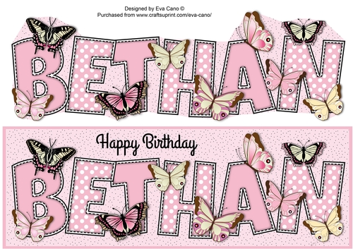 Butterflies BETHAN large dl - CUP964702_750 | Craftsuprint