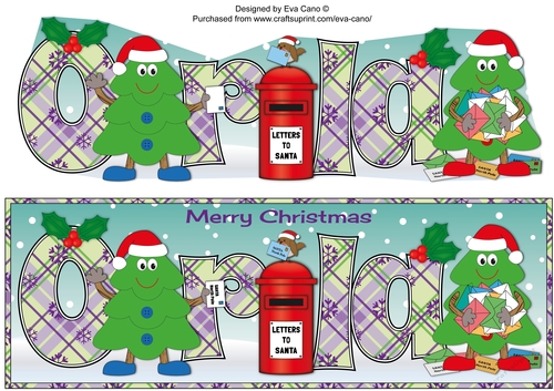 Crazy Christmas Trees with letters to Santa ORLA large dl - CUP988876 ...