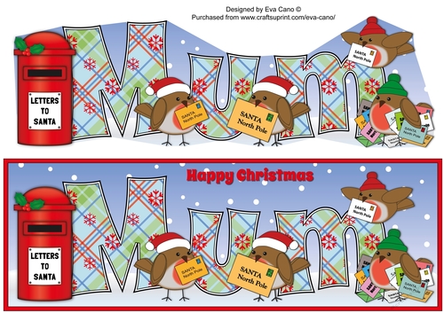 Christmas Robins with letters to Santa MUM large dl - CUP990383_750 ...