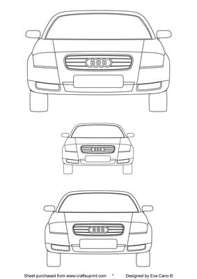 Audi Car Digital Stamp - CUP99332_750 | Craftsuprint
