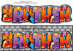 Graffiti BROTHER large dl - Photo by Glitter Girl