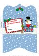 Snowman Money Wallet 2 - CUP581747_750 | Craftsuprint