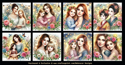 Mother & Daughter portraits - CUP1354420_76461 | Craftsuprint