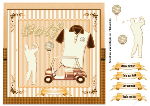 Golf Card Topper - CUP756726_76461 | Craftsuprint