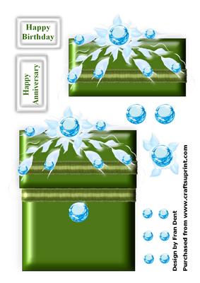 Green Birthday Box - CUP211112_825 | Craftsuprint