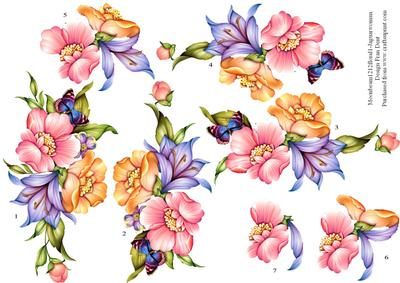 Floral Spray Any Occasion Step by Step Topper. - CUP290397_825 ...