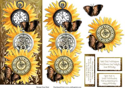 Sunflower Steampunk Dl - CUP309290_825 | Craftsuprint