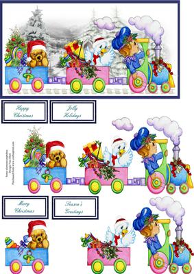 All Aboard the Christmas Train Dl - CUP351191_825 | Craftsuprint