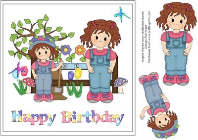 Happy Birthday Children in the Garden - CUP388160_825 | Craftsuprint