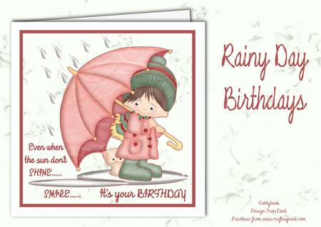 Rainy Day Birthdays - CUP430242_825 | Craftsuprint