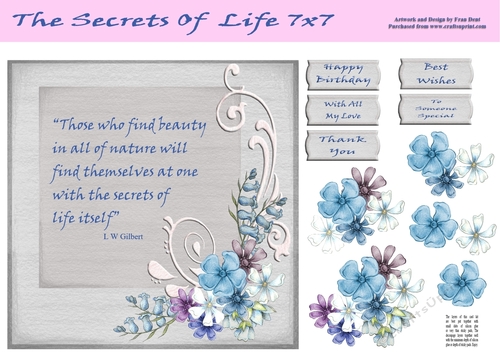 The Secrets Of Life 7x7 - CUP872628_825 | Craftsuprint