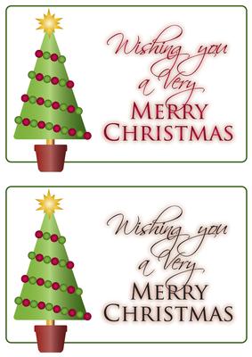 2 Christmas Tree Inserts - CUP280379_1542 | Craftsuprint