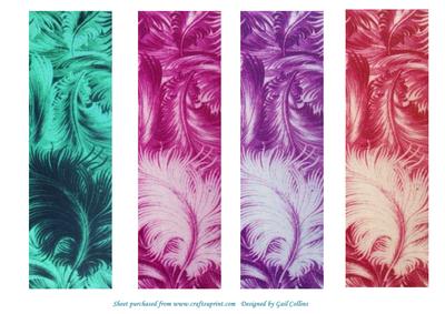 4 Feather Book Marks - CUP216244_695 | Craftsuprint