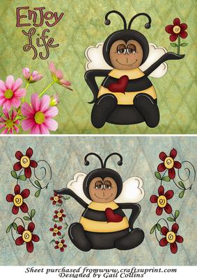 Hony Bees Chillin - CUP229735_695 | Craftsuprint