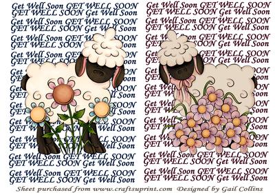 Get Well Sheep. - CUP230966_695 | Craftsuprint