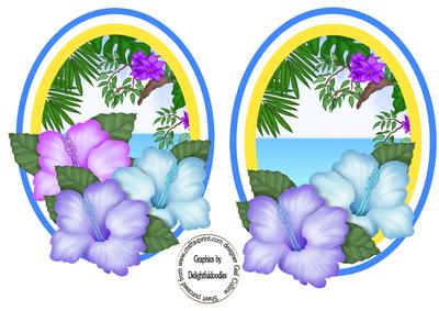 Oval Flower Toppers - CUP246966_695 | Craftsuprint